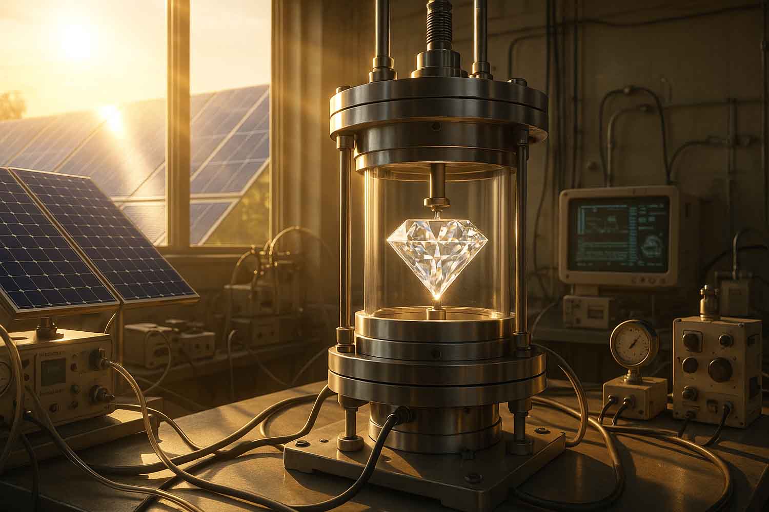 Ethische luxe: een echte diamant gecreëerd met zonne -energie en is het ...