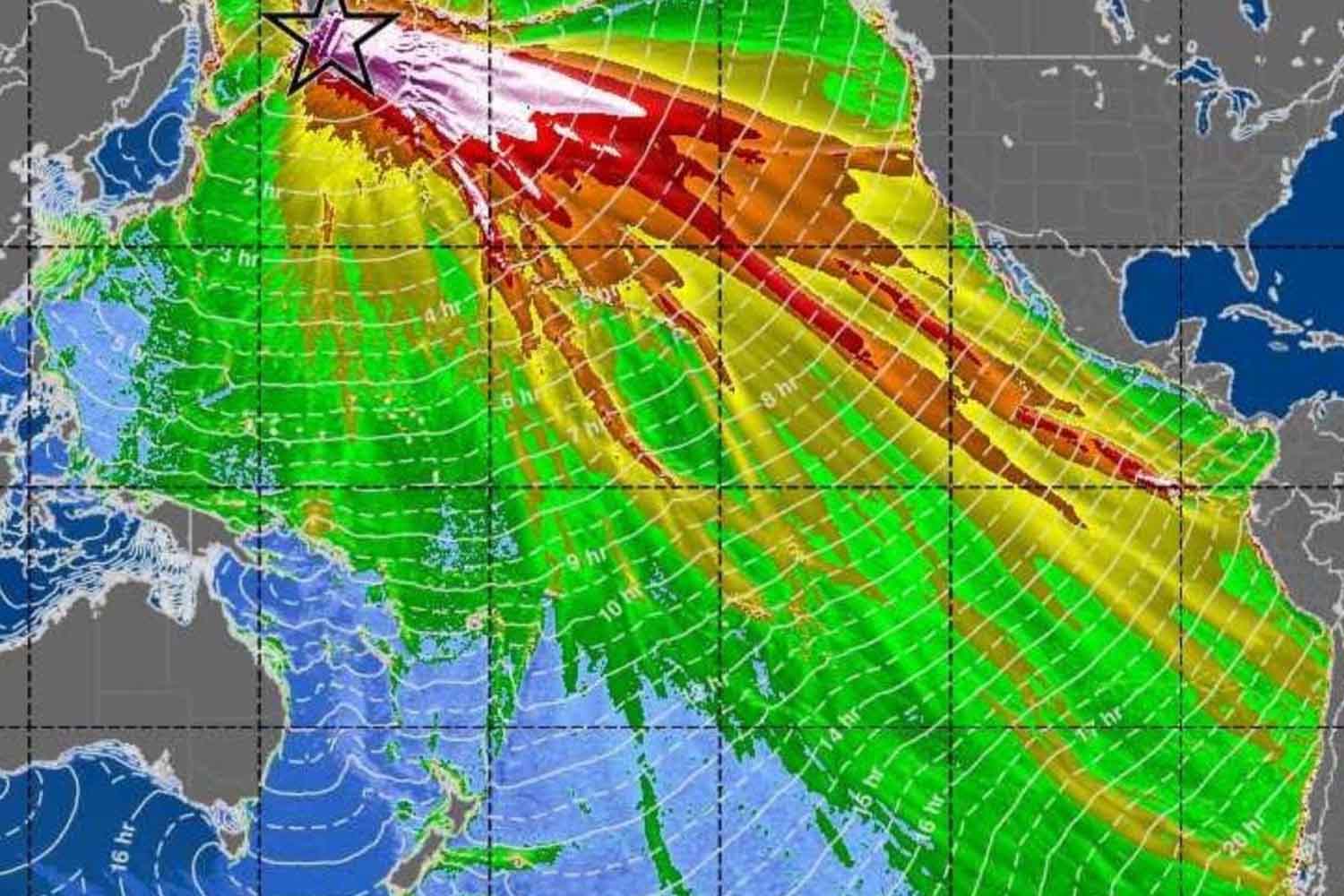 SWOT-satelliet legt eerste gedetailleerde beeld vast van enorme tsunami ...